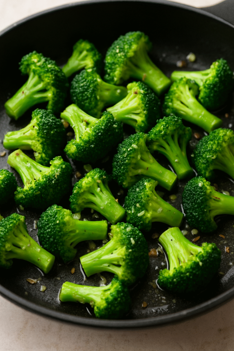 Easy Skillet Broccoli for Two